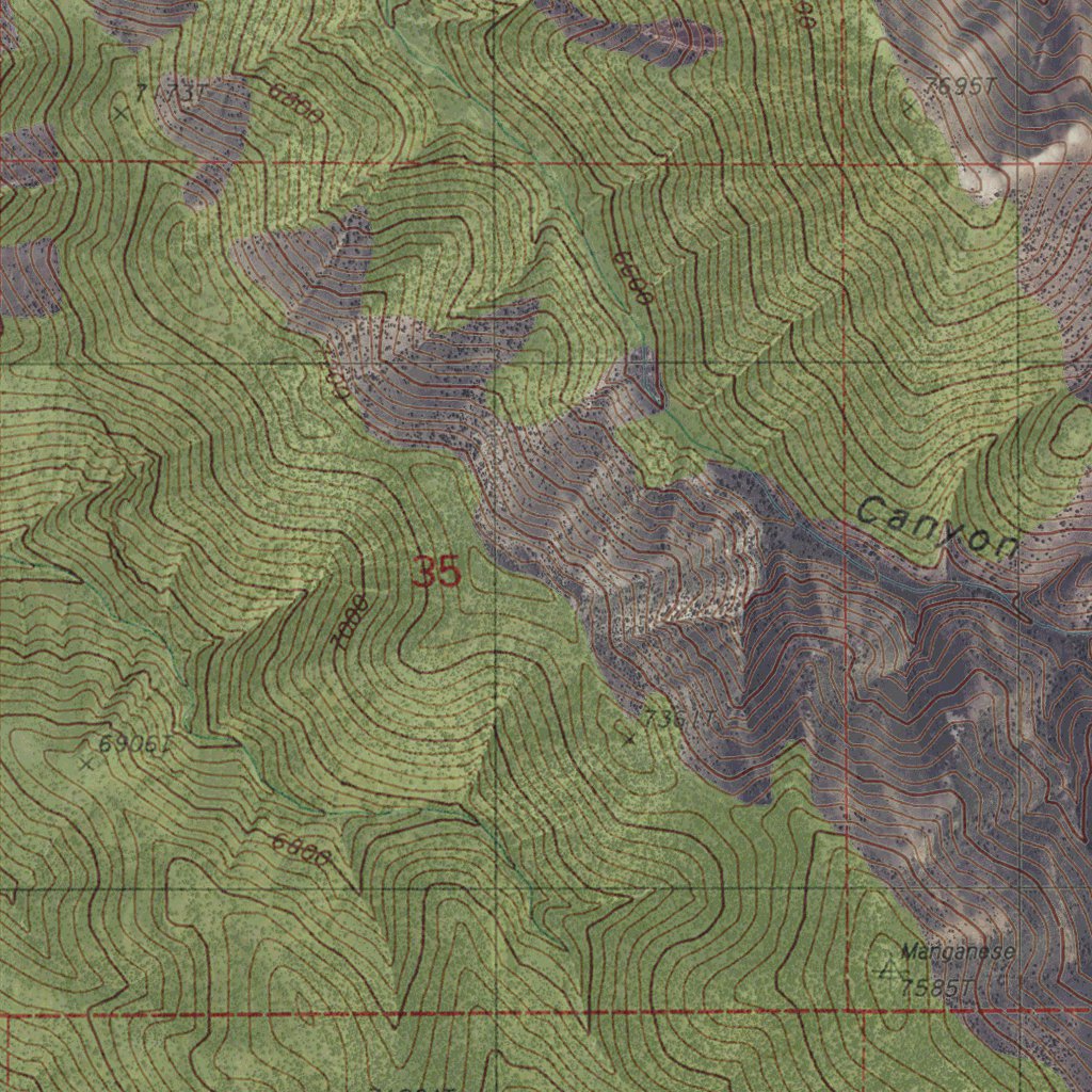 NV-ANTLER PEAK: GeoChange 1982-2010 Map by Western Michigan University ...
