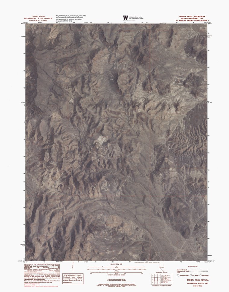 NV-TRINITY PEAK: GeoChange 1982-2010 Map by Western Michigan University ...
