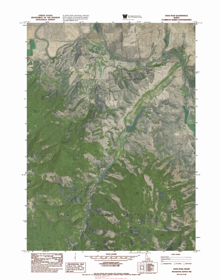 ID-SODA PEAK: GeoChange 1976-2013 Map by Western Michigan University ...