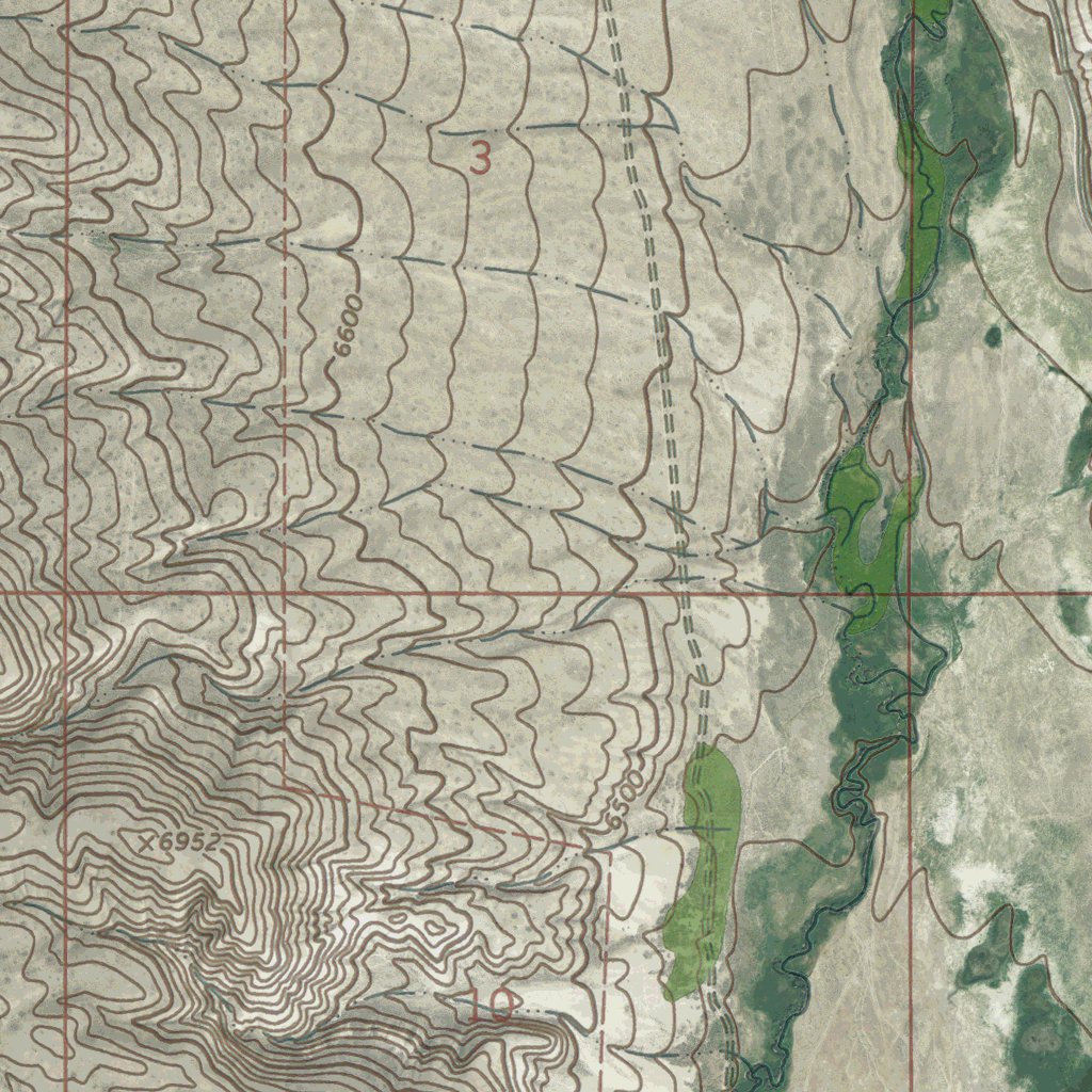 MT-ROCK ISLAND RANCH: GeoChange 1964-2013 Map by Western Michigan ...