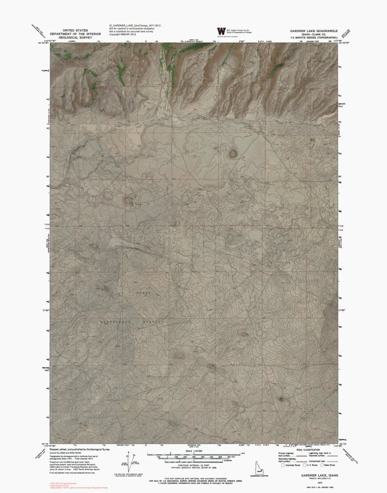 ID-GARDNER LAKE: GeoChange 1971-2013 Map by Western Michigan University ...