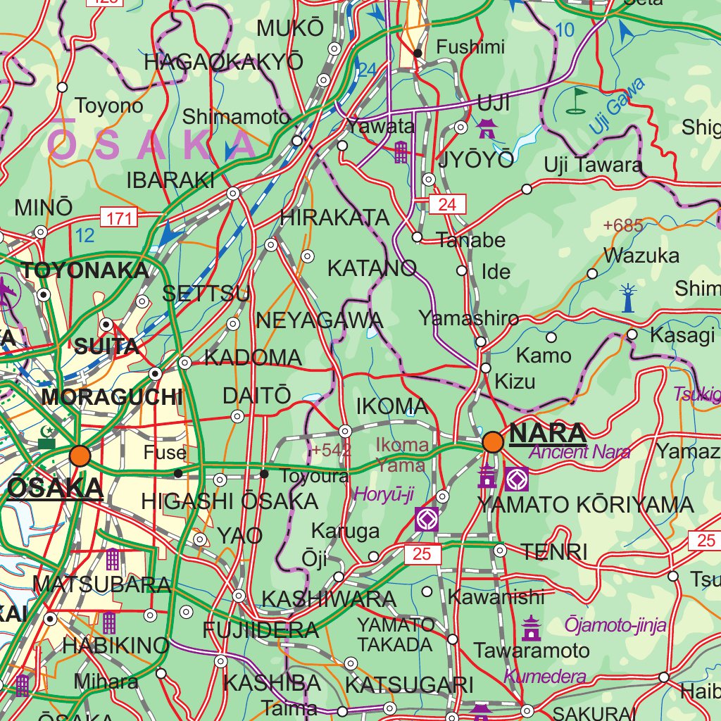 West Japan - ITMB Map by ITMB Publishing Ltd. | Avenza Maps