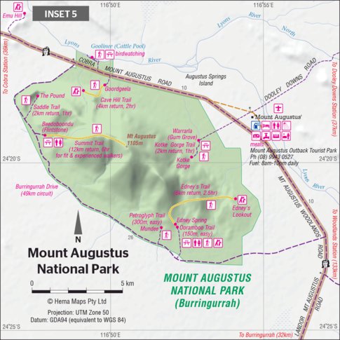 Hema - Mount Augustus National Park Map by Hema Maps | Avenza Maps