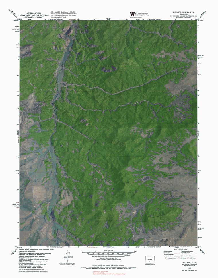 CO-HILLSIDE: GeoChange 1975-2011 Map by Western Michigan University ...