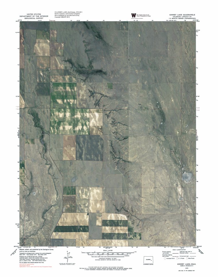 CO-KINNEY LAKE: GeoChange 1974-2011 Map by Western Michigan University ...
