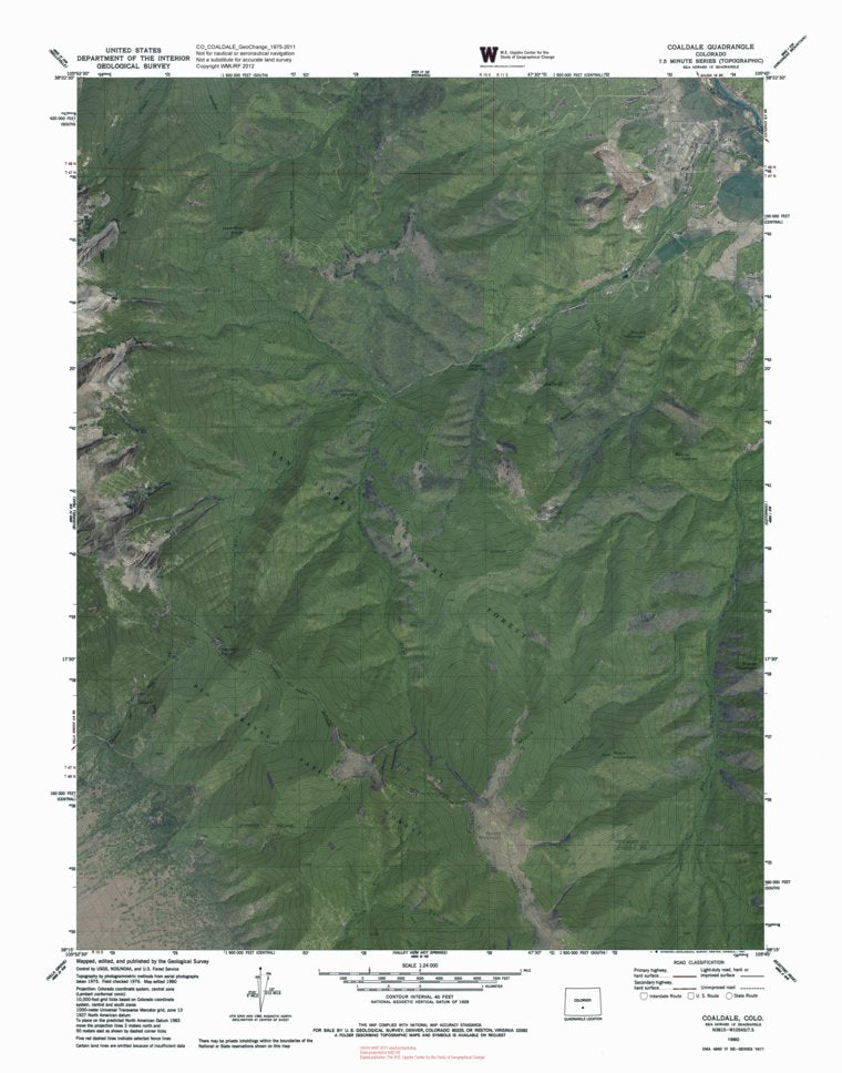 CO-COALDALE: GeoChange 1975-2011 Map by Western Michigan University ...