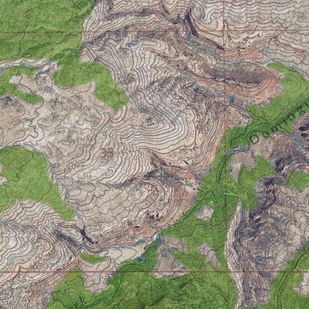 CO-TRIANGLE MESA: GeoChange 1968-2011 Map by Western Michigan ...