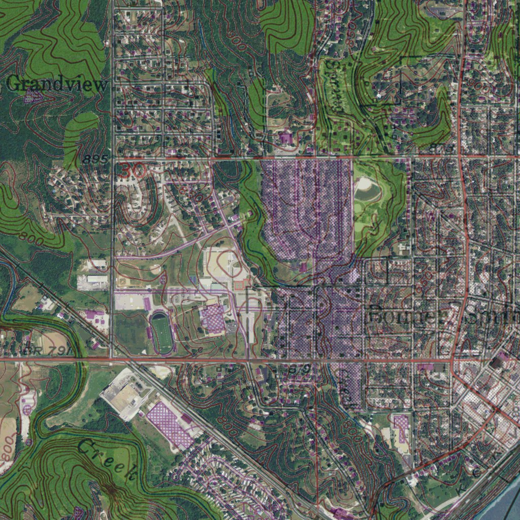 KS-BONNER SPRINGS: GeoChange 1947-2012 Map by Western Michigan ...