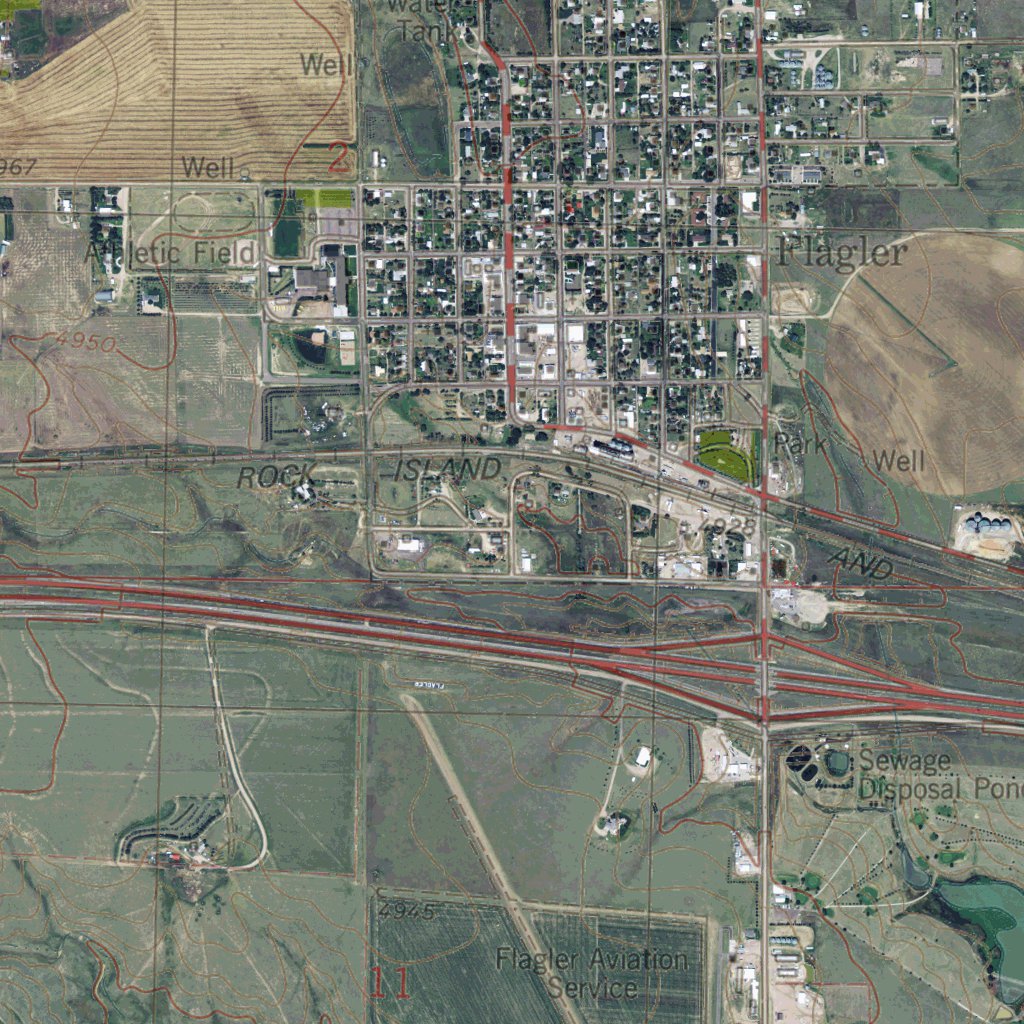 CO-FLAGLER: GeoChange 1973-2011 Map by Western Michigan University ...