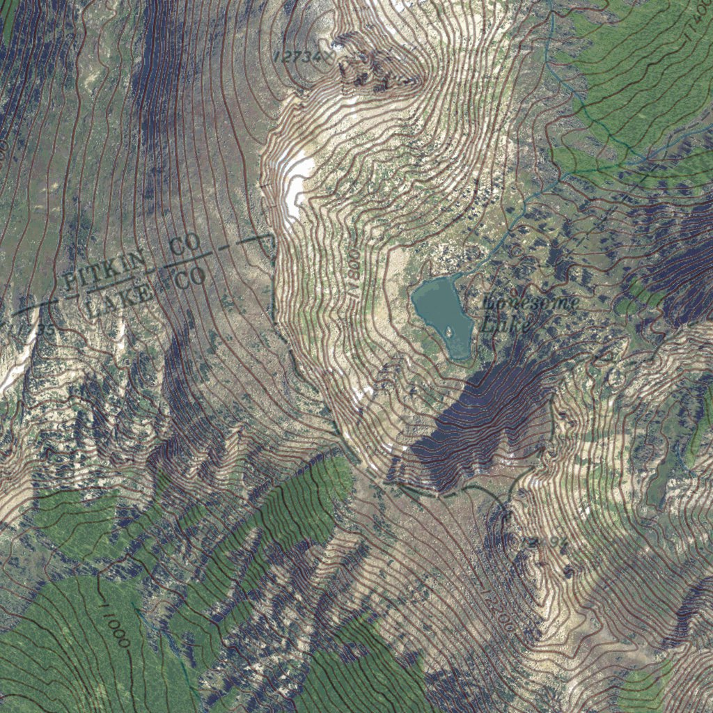 CO-HOMESTAKE RESERVOIR: GeoChange 1968-2011 Map by Western Michigan ...