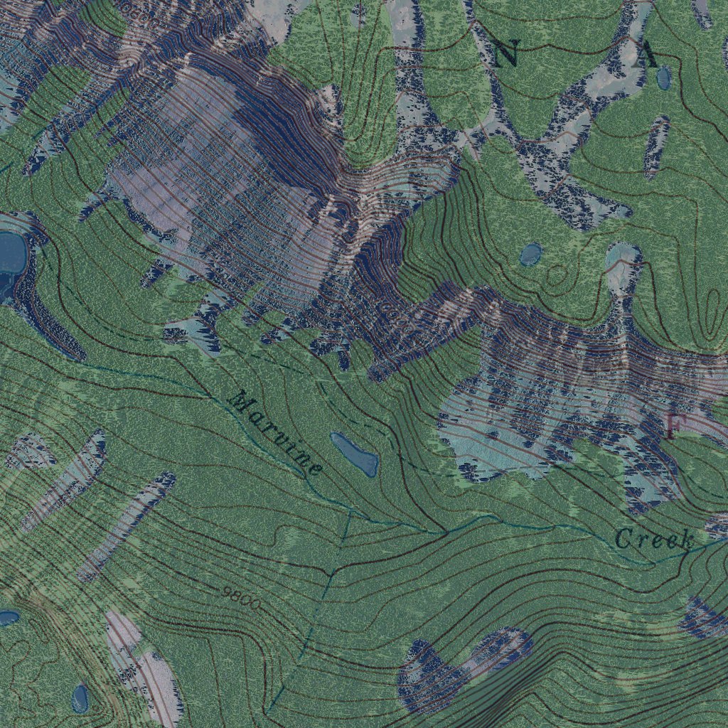 CO-BIG MARVINE PEAK: GeoChange 1964-2009 Map by Western Michigan ...