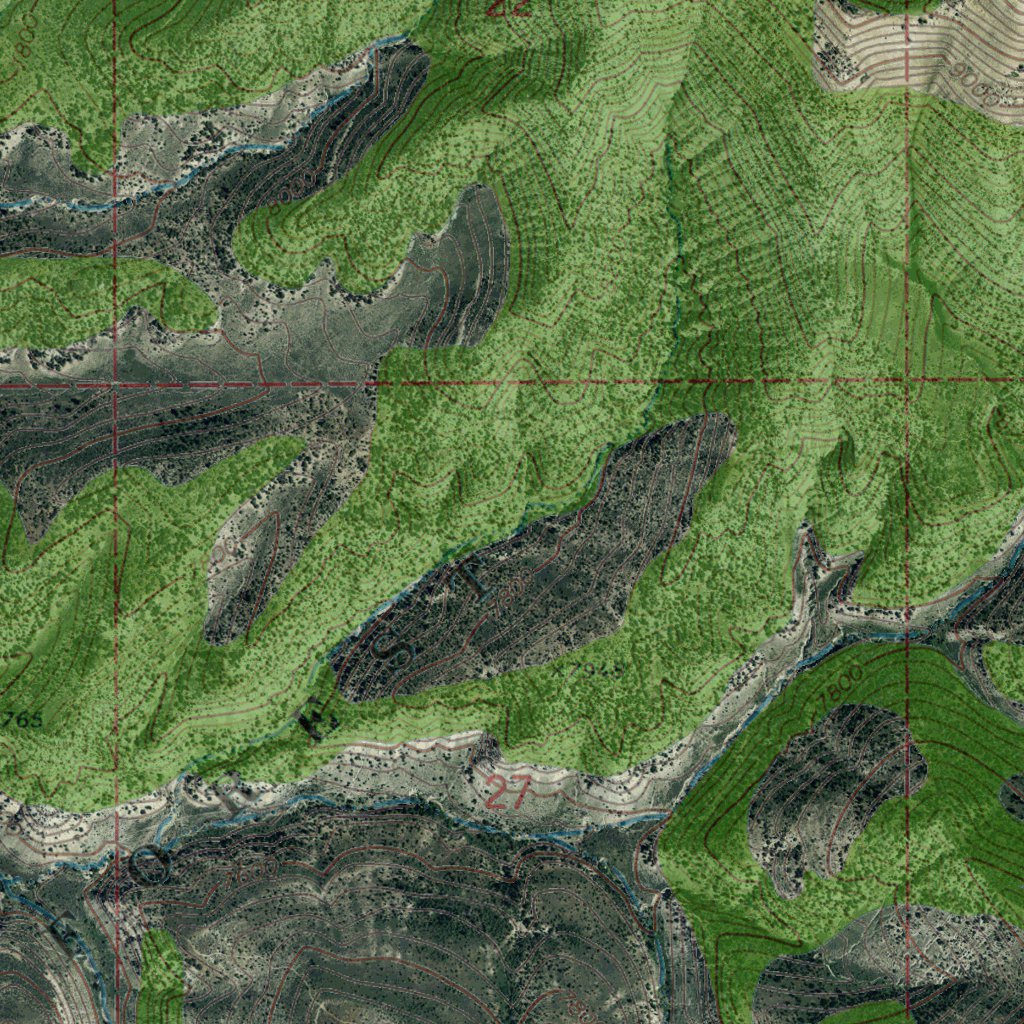 UT-GRAY HEAD PEAK: GeoChange 1965-2011 Map by Western Michigan ...