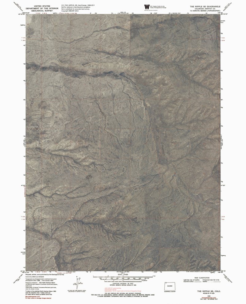 CO-THE NIPPLE SE: GeoChange 1968-2011 Map by Western Michigan ...