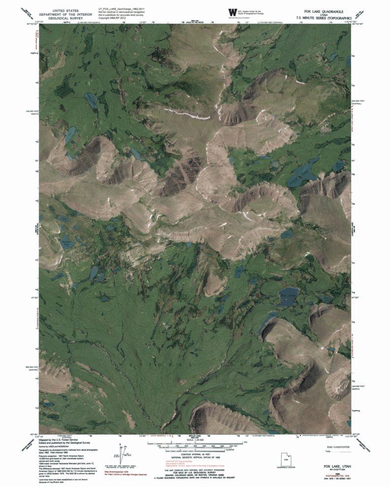 UT-FOX LAKE: GeoChange 1962-2011 Map by Western Michigan University ...