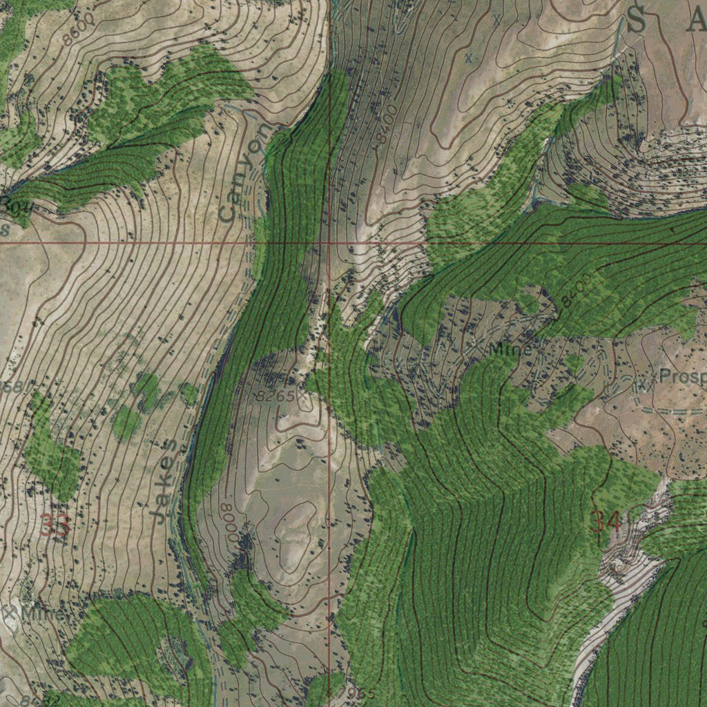 MT-ID-BANNOCK PASS: GeoChange 1964-2013 Map by Western Michigan ...