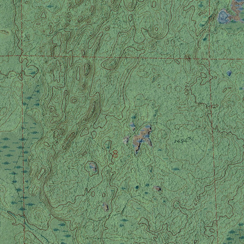 WI-TOTAGATIC LAKE: GeoChange 1970-2010 Map by Western Michigan ...