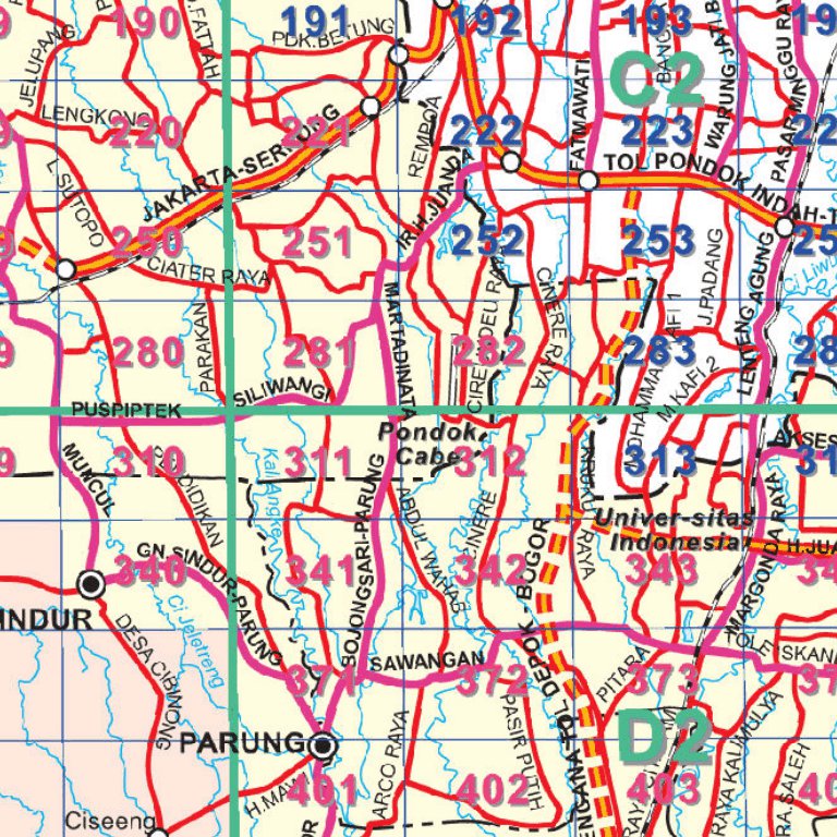 Megapolitan Index Map by Georof Map Services | Avenza Maps