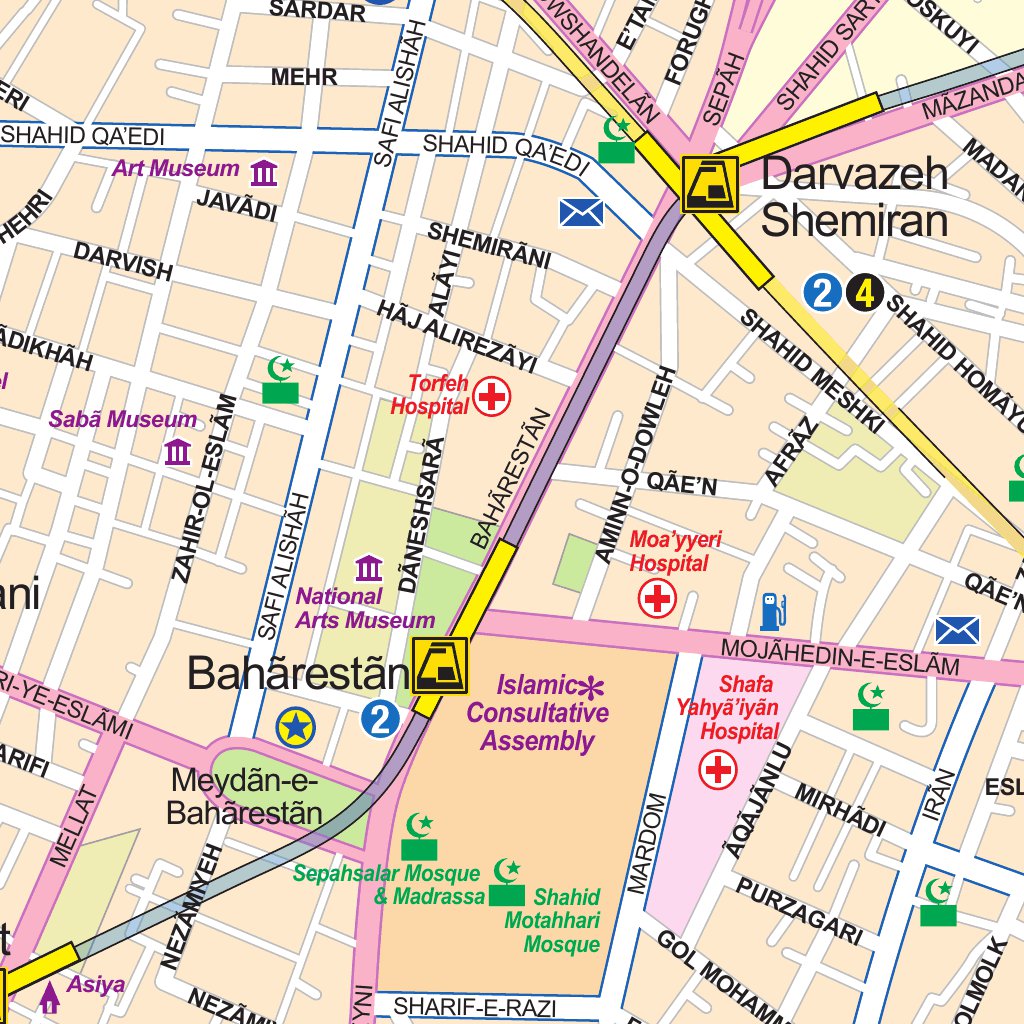 Tehran - ITMB Map by ITMB Publishing Ltd. | Avenza Maps