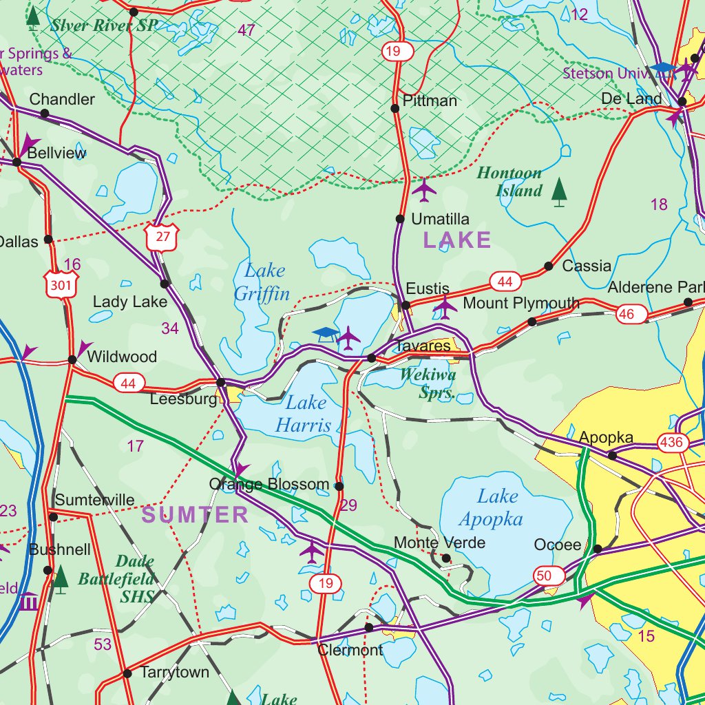 Eastern Florida 1:1,000,000 - ITMB Map by ITMB Publishing Ltd. | Avenza ...