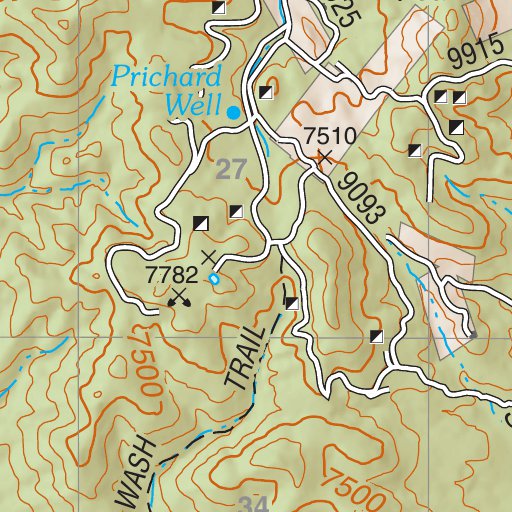 Lincoln National Forest Quadrangle: WHITE OAKS NORTH Map by US Forest ...