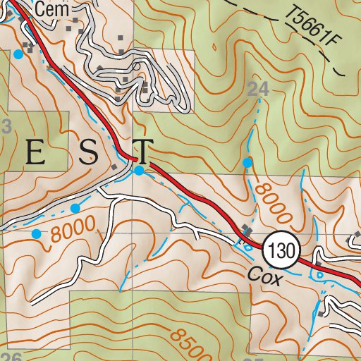 Lincoln National Forest Quadrangle: CLOUDCROFT Map by US Forest Service ...