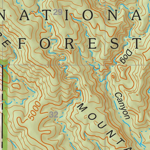 Lincoln National Forest Quadrangle: GOWDY RANCH Map by US Forest ...