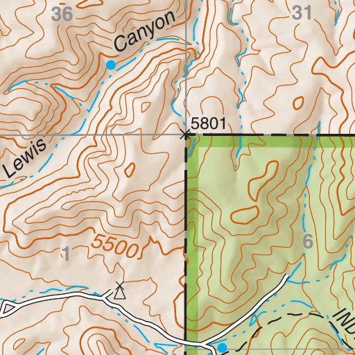 Lincoln National Forest Quadrangle: PIÑON RANCH Map by US Forest ...