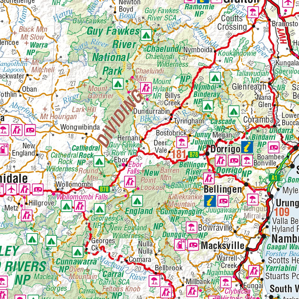 Hema - New South Wales State Map by Hema Maps | Avenza Maps