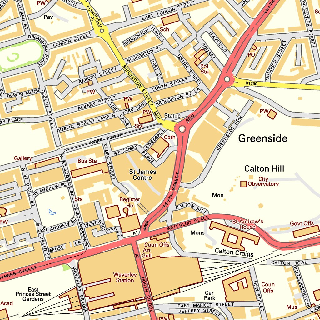 Edinburgh Street Map by Paul Johnson - Offline Maps | Avenza Maps