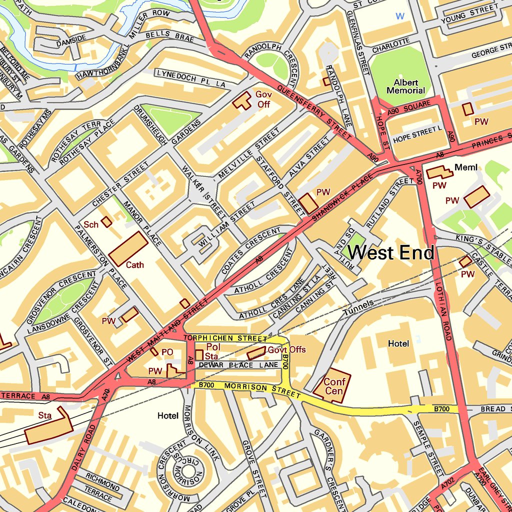 Edinburgh Street Map by Paul Johnson - Offline Maps | Avenza Maps