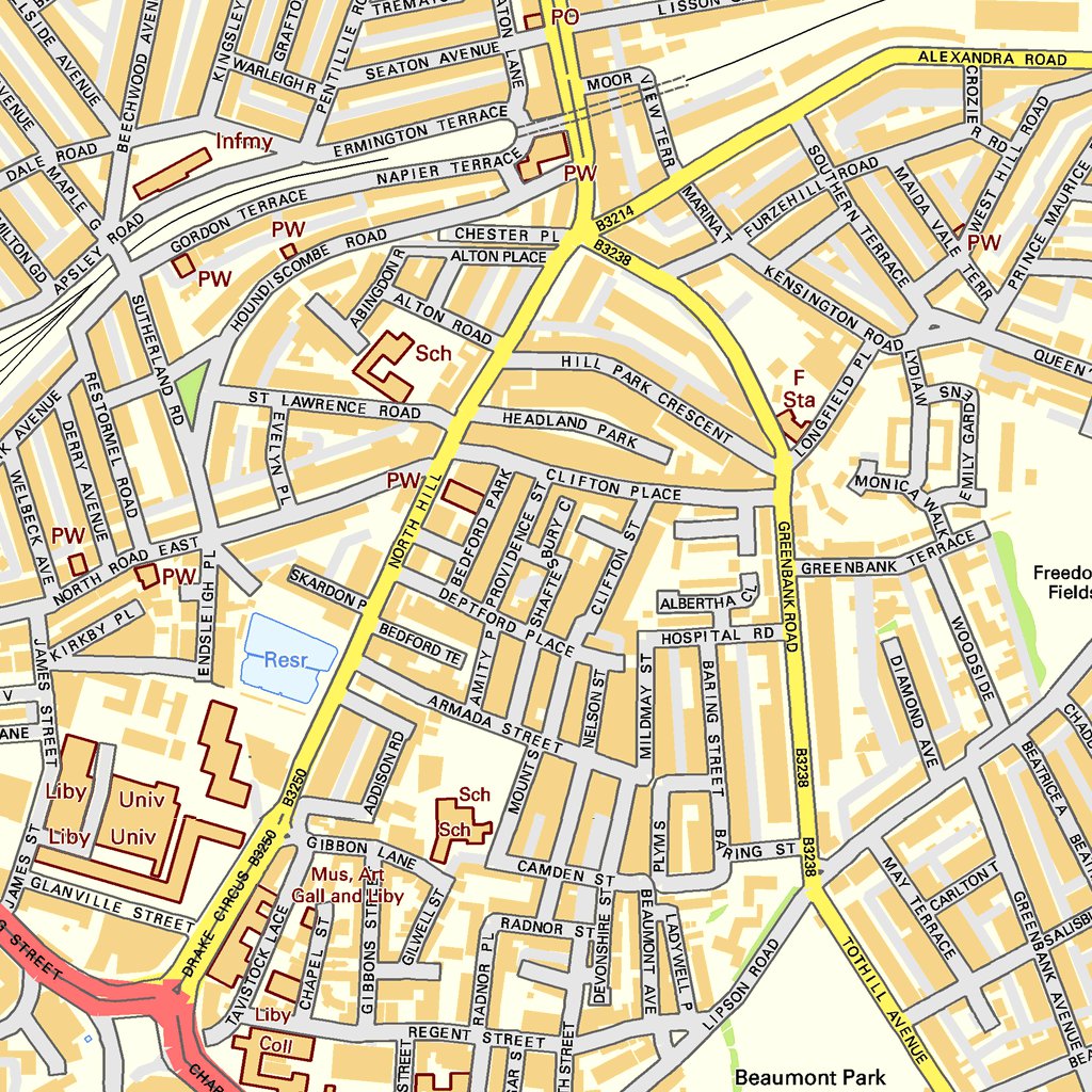 Plymouth Street Map by Paul Johnson - Offline Maps | Avenza Maps