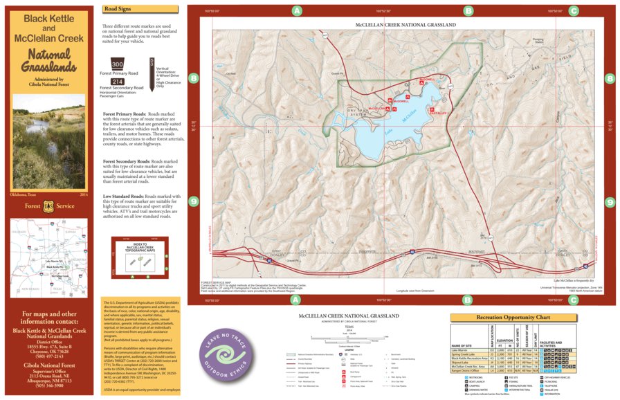 Cibola National Forest, Black Kettle and McClellan Creek National ...