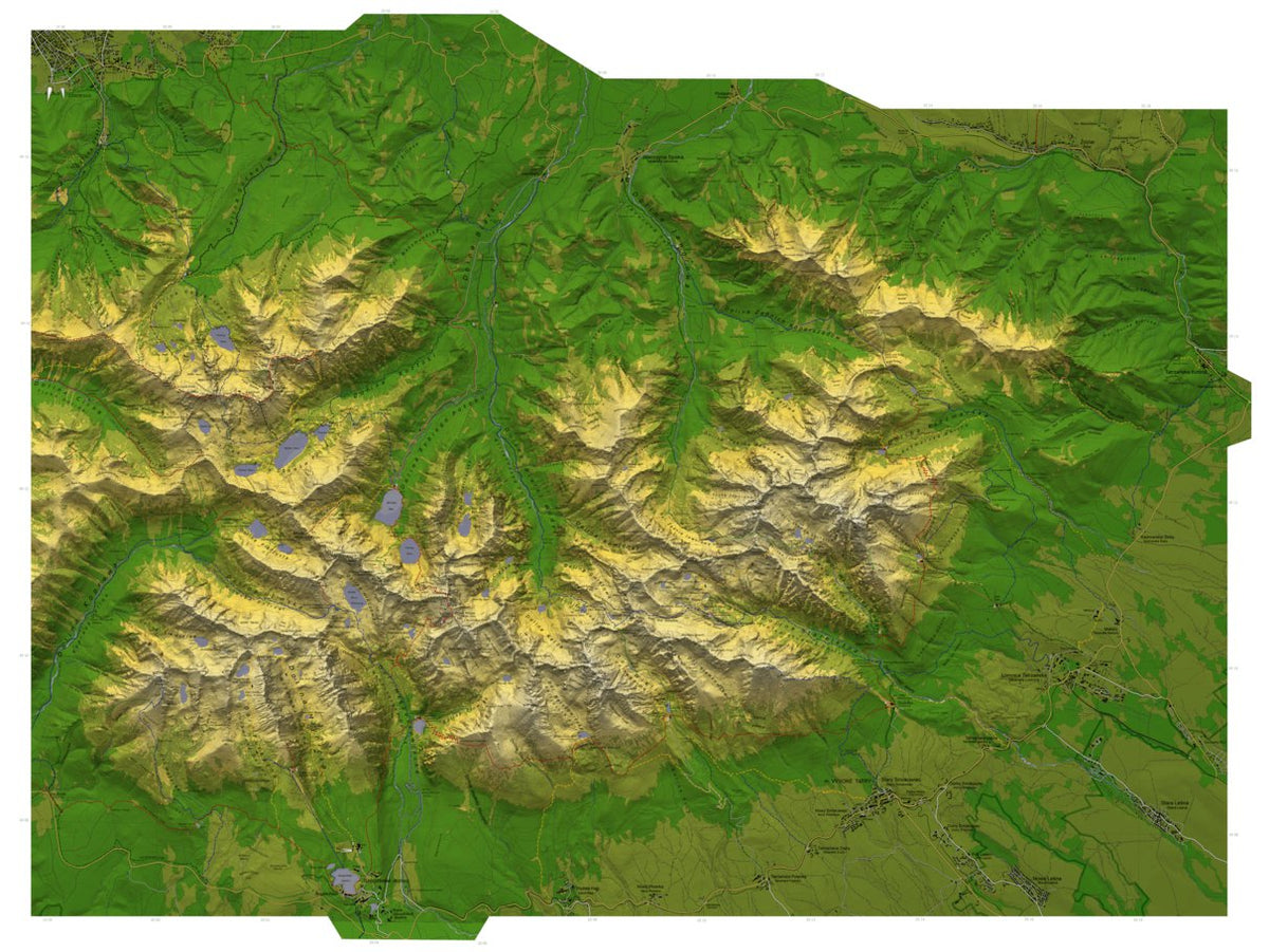 Tatry Wysokie Map by Adventuremapping Ltd. | Avenza Maps