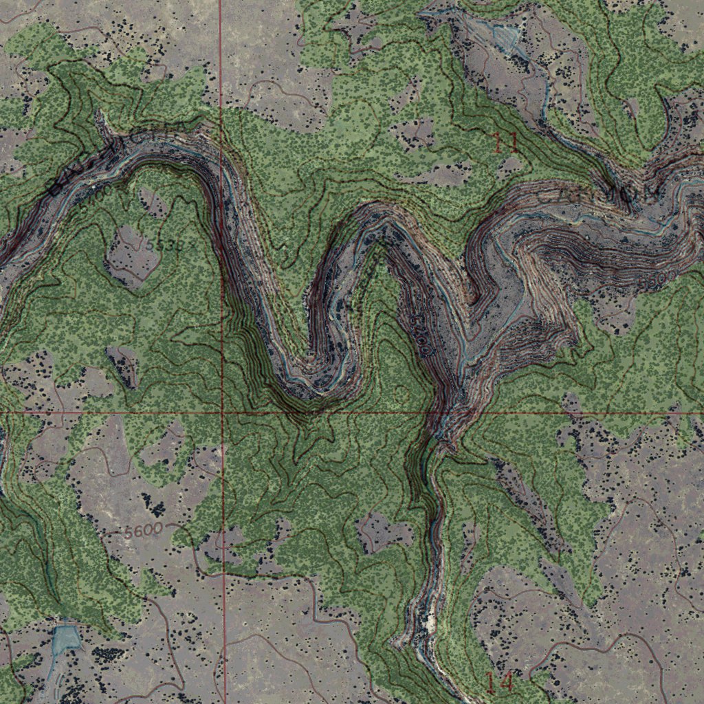 CO-DOSS CANYON SOUTH: GeoChange 1971-2011 Map by Western Michigan ...
