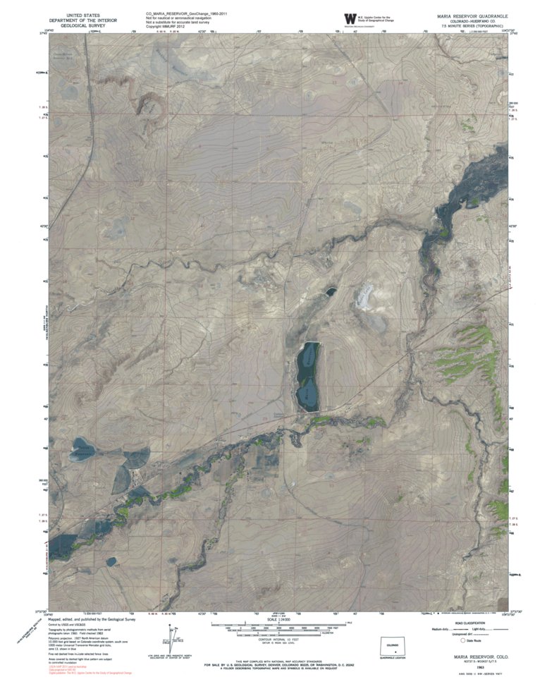 CO-MARIA RESERVOIR: GeoChange 1960-2011 Map by Western Michigan ...