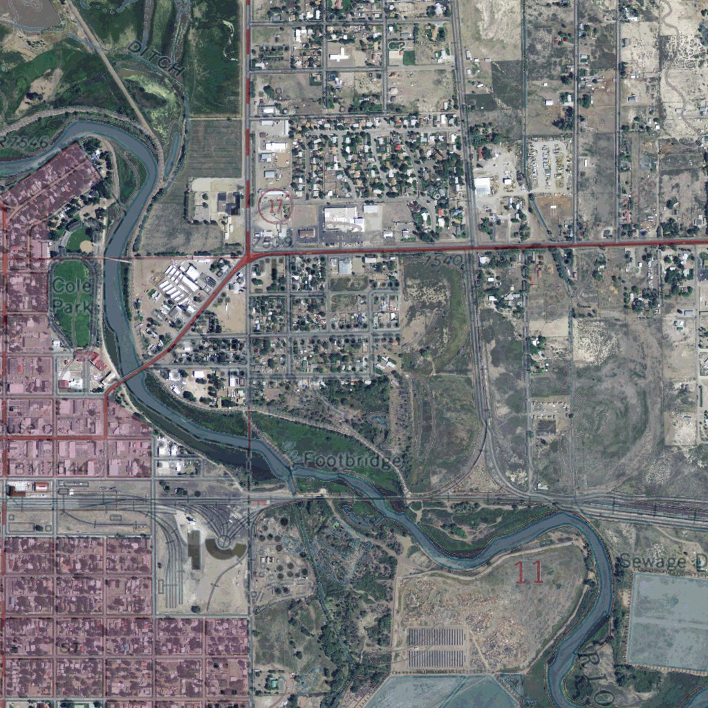 CO-ALAMOSA EAST: GeoChange 1960-2011 Map by Western Michigan University ...