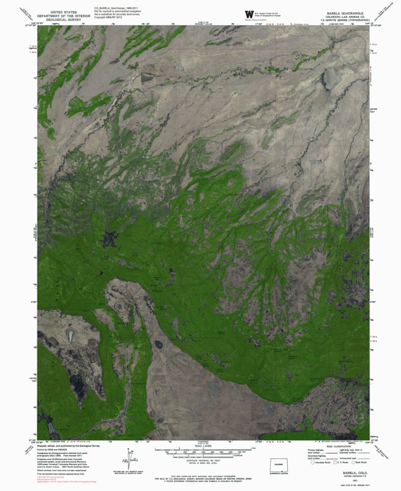 CO-BARELA: GeoChange 1969-2011 Map by Western Michigan University ...
