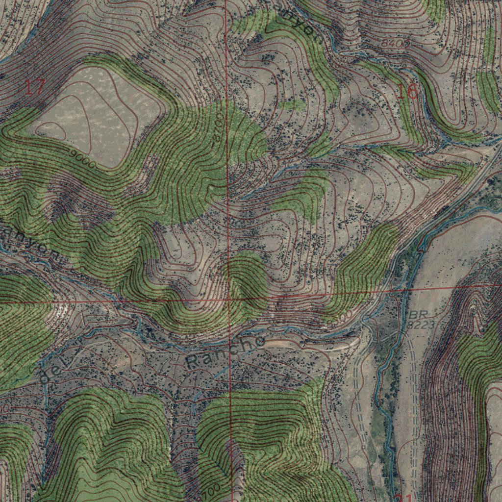 CO-VICENTE CANYON: GeoChange 1965-2011 Map by Western Michigan ...