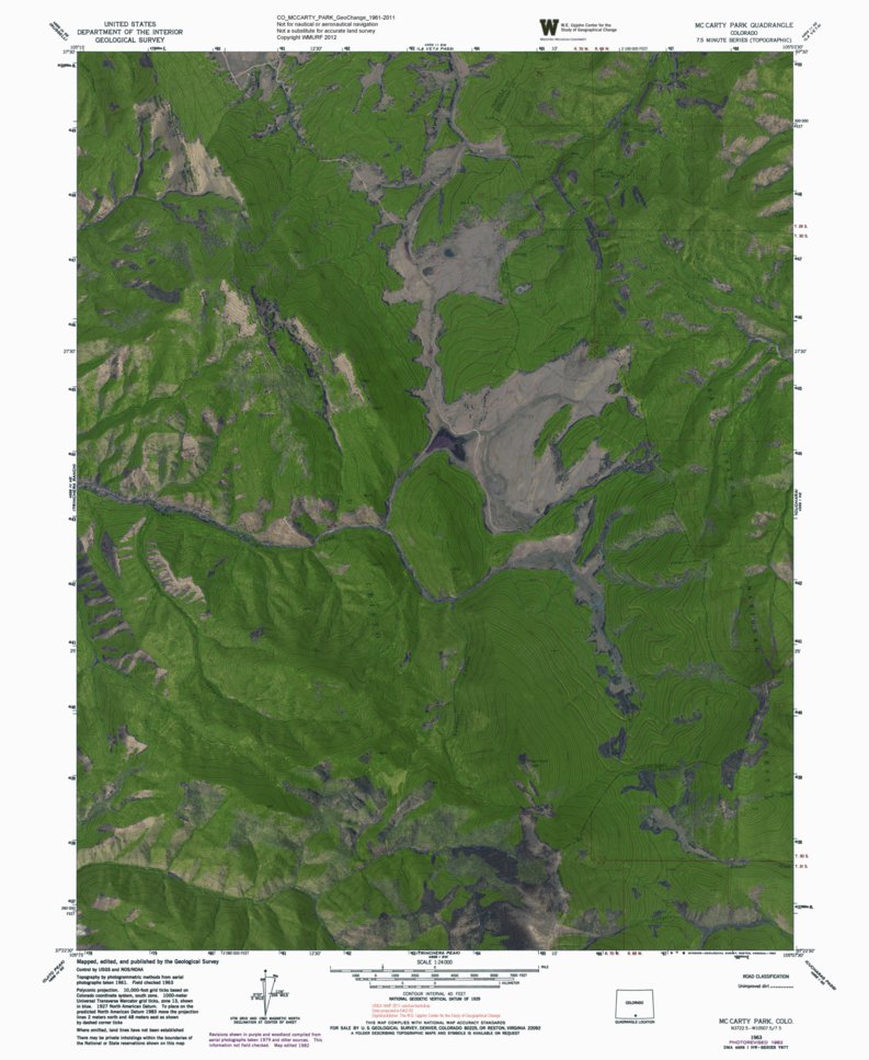 CO-MCCARTY PARK: GeoChange 1961-2011 Map by Western Michigan University ...