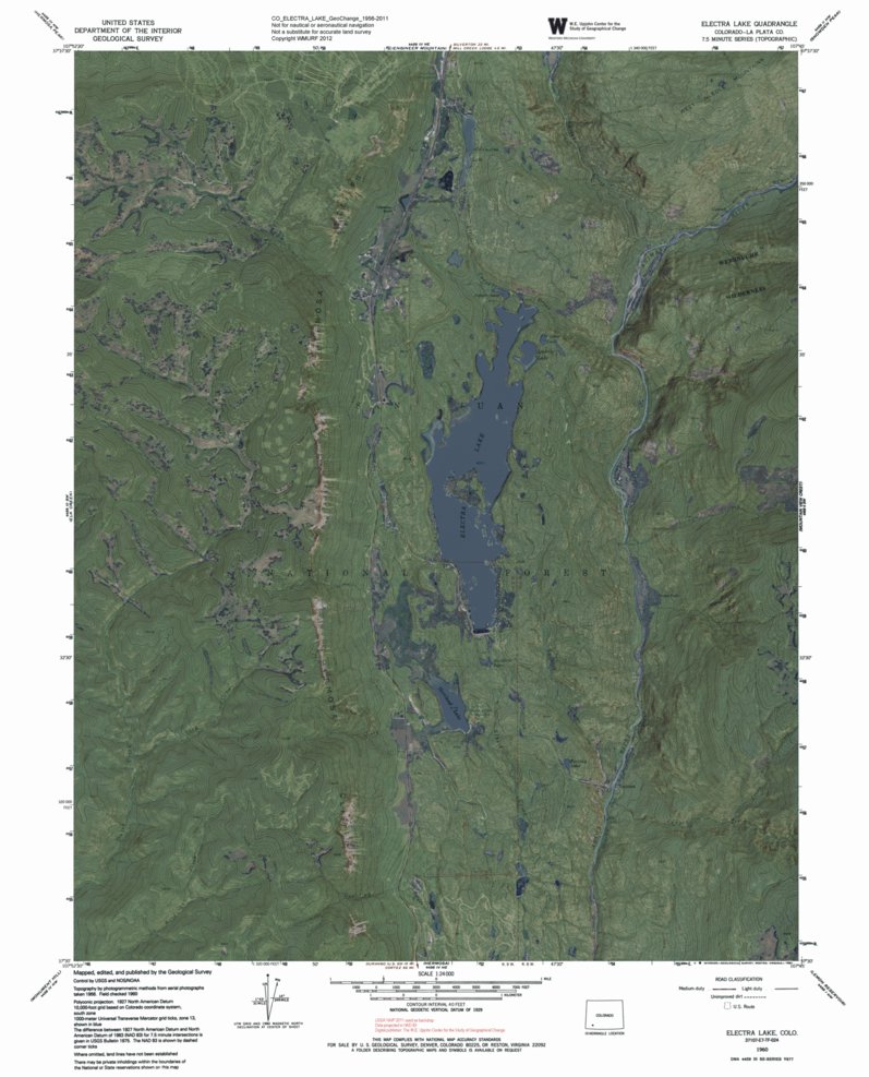 CO-ELECTRA LAKE: GeoChange 1956-2011 Map by Western Michigan University ...