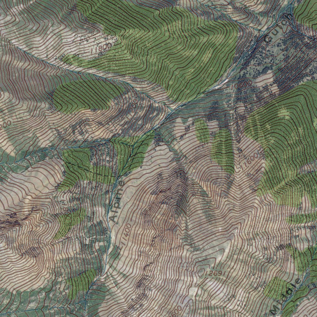 CO-REDCLOUD PEAK: GeoChange 1963-2011 Map by Western Michigan ...