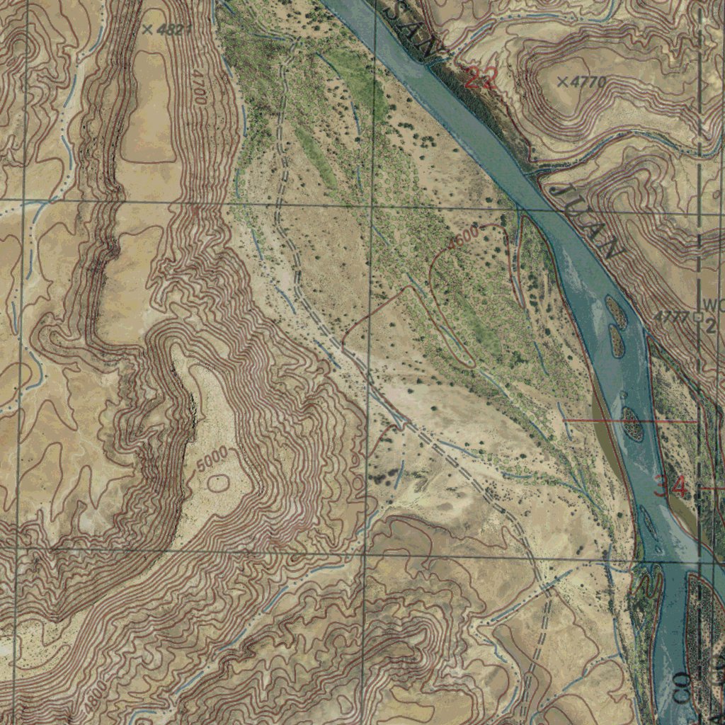 UT-CO-YELLOW ROCK POINT EAST: GeoChange 1959-2011 Map by Western ...
