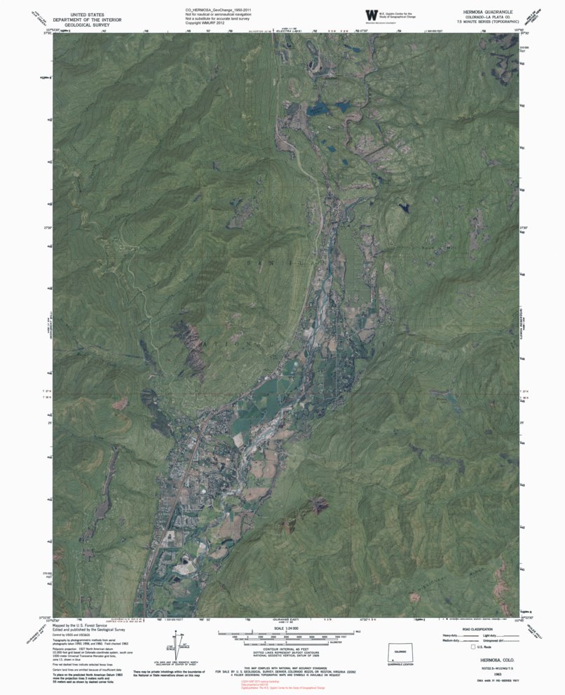 CO-HERMOSA: GeoChange 1950-2011 Map by Western Michigan University ...