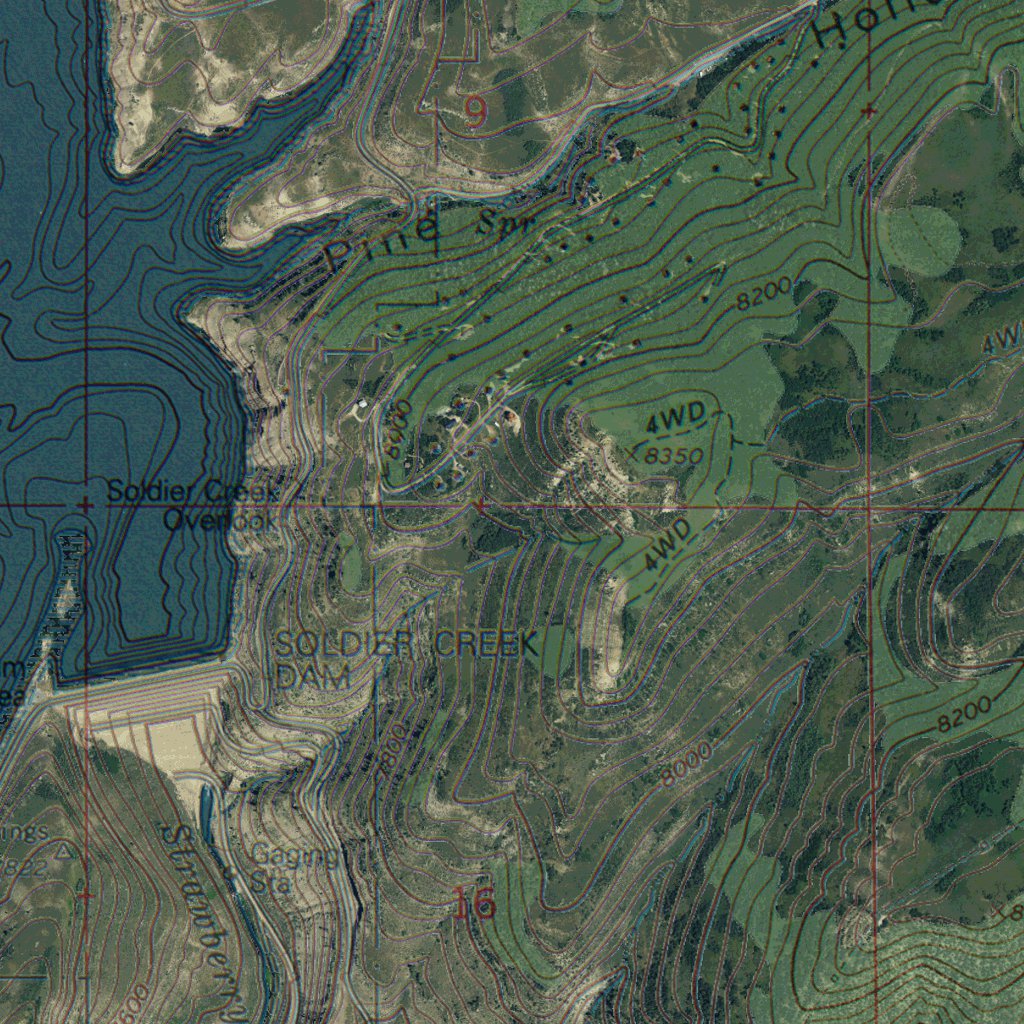 UT-STRAWBERRY RESERVOIR NE: GeoChange 1963-2011 Map by Western Michigan ...
