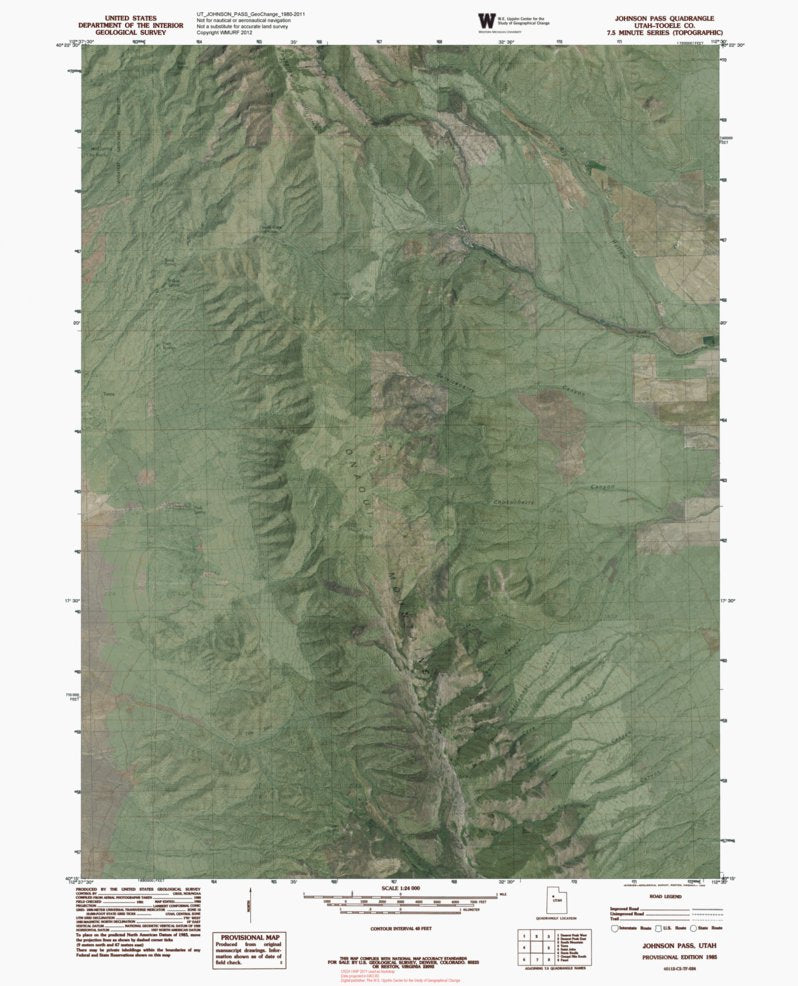 UT-JOHNSON PASS: GeoChange 1980-2011 Map by Western Michigan University ...