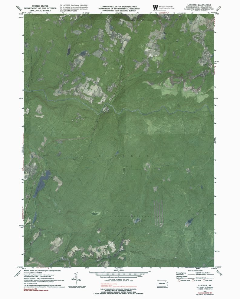 PA-LAPORTE: GeoChange 1969-2008 Map by Western Michigan University ...