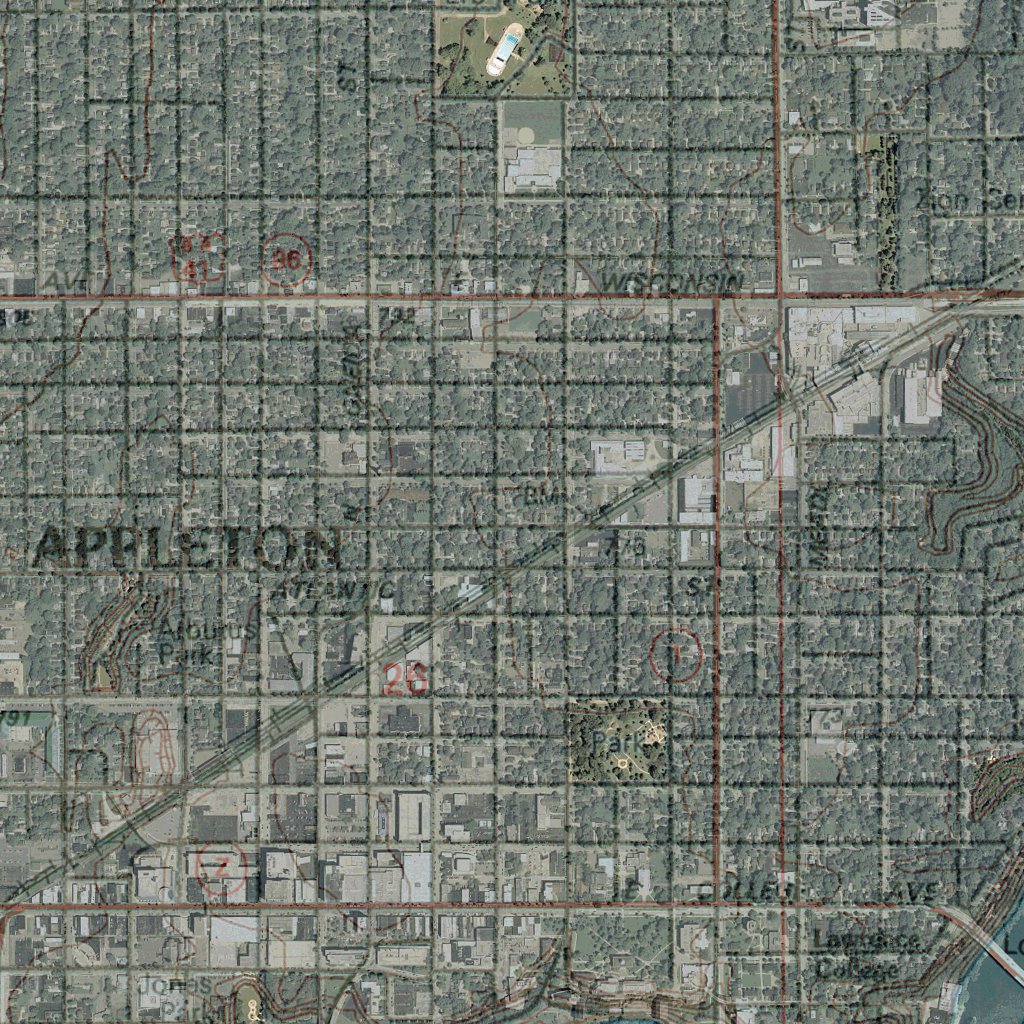 WI-APPLETON: GeoChange 1953-2010 Map by Western Michigan University ...
