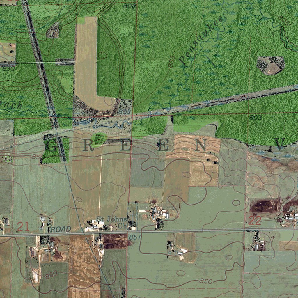 WI-KRAKOW: GeoChange 1974-2010 Map by Western Michigan University ...