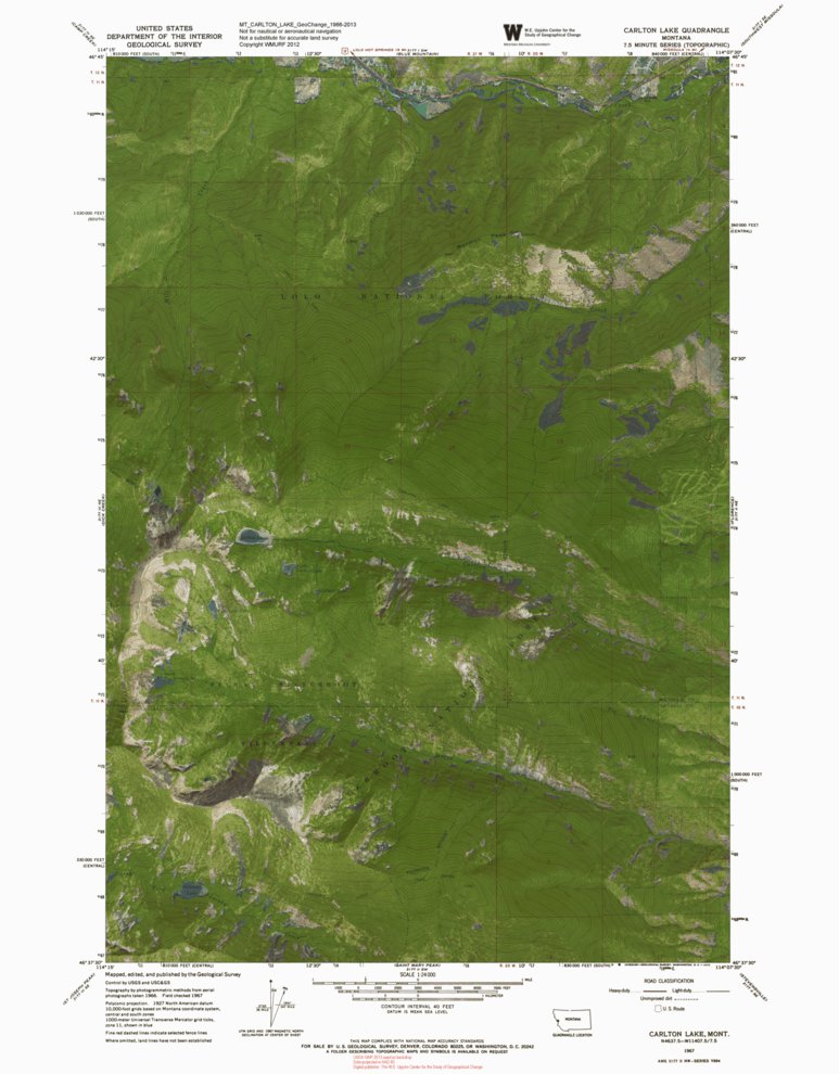 MT-CARLTON LAKE: GeoChange 1966-2013 Map by Western Michigan University ...