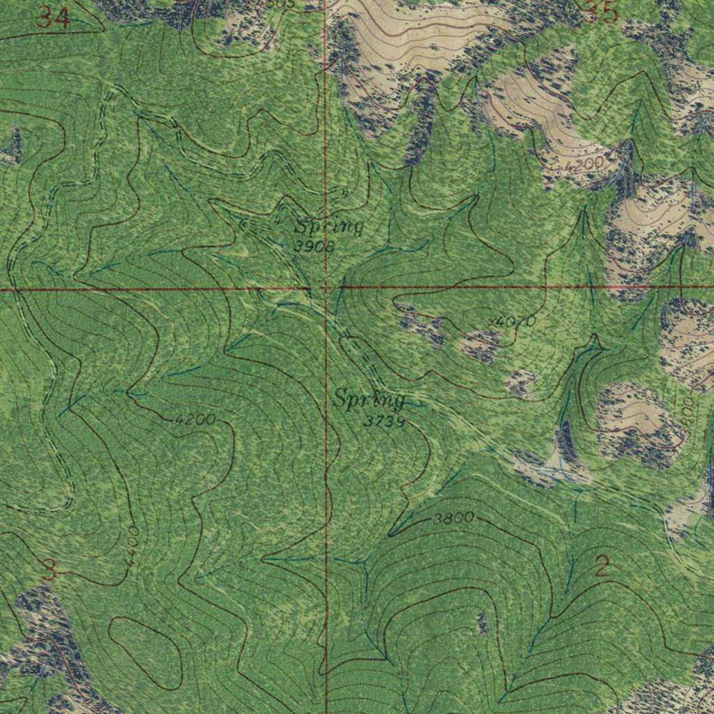 MT-IRVINE LOOKOUT TOWER: GeoChange 1958-2013 Map by Western Michigan ...